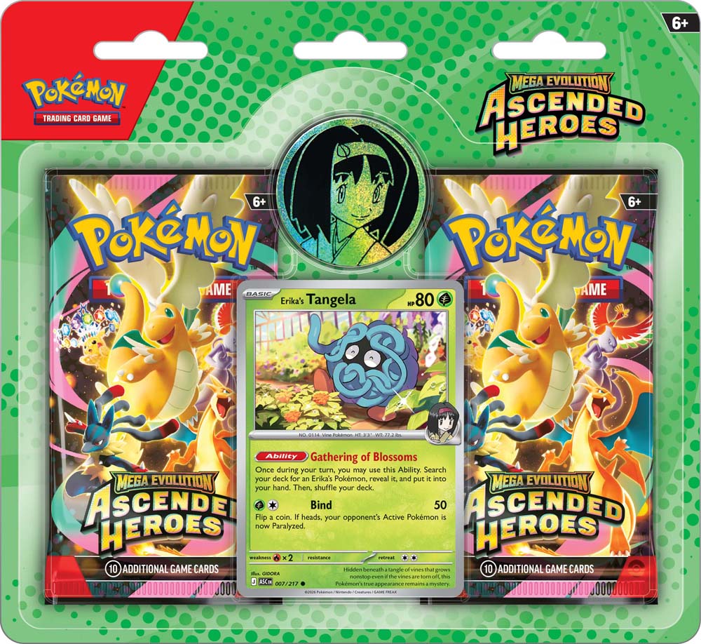 Pokémon TCG: Mega Evolution—Ascended Heroes Collection—Erika/Larry (pr ...